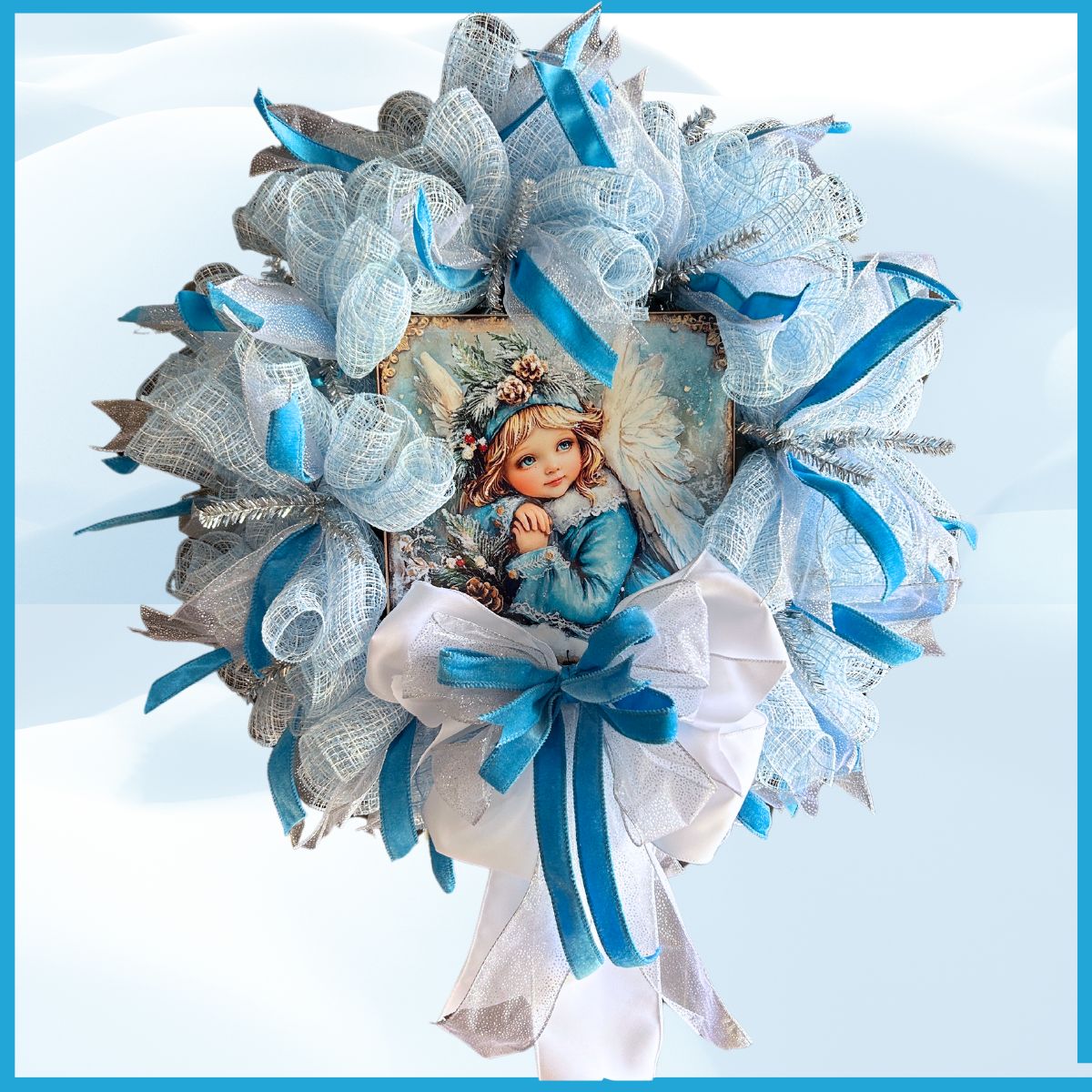 DIY Winter Angel Wreath with Trendy Tree Supplies