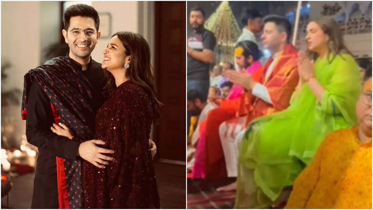 Parineeti Chopra, Raghav Chadha Attend Ganga Aarti In Varanasi During ... Parineeti Chopra, Raghav Chadha Attend Ganga Aarti In Varanasi During ...