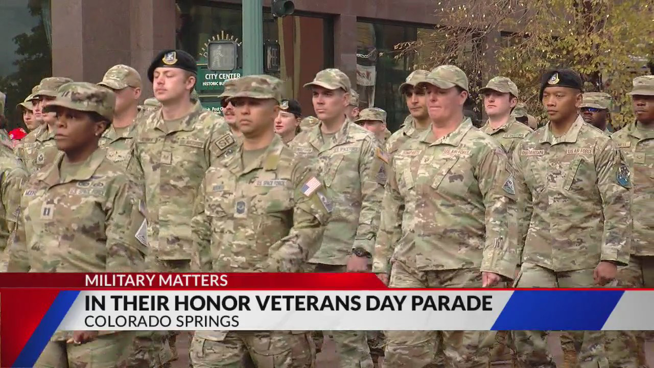 Veterans Day Parade marches through downtown after snow Veterans Day Parade marches through downtown after snow