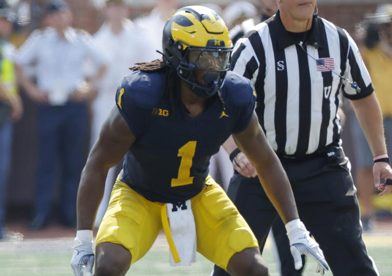 Michigan LB Jaishawn Barham playing faster and more physical in spring ball
