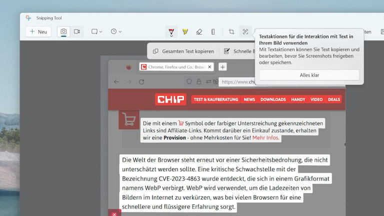 Schneller Text-Scan: So funktioniert die neue OCR-Funktion in Windows 11
