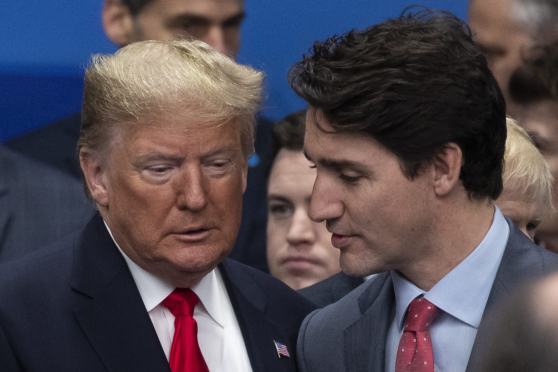 How did Donald Trump react to Justin Trudeau's resignation?