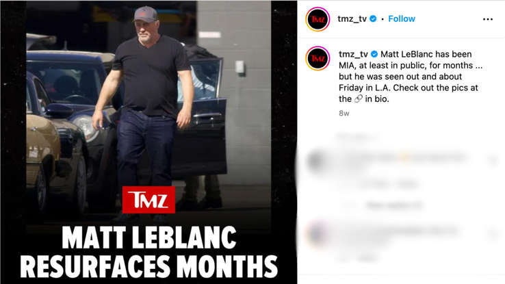 Recent images cause concern about Matt LeBlanc's health Recent images cause concern about Matt LeBlanc's health