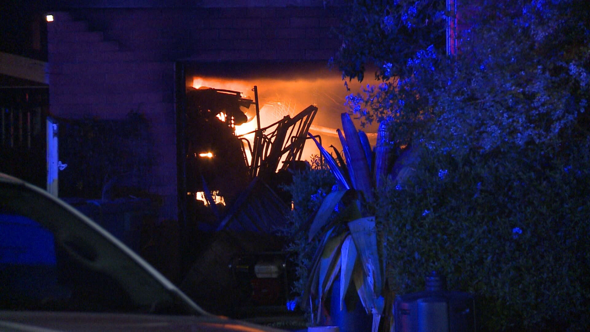 Three people hospitalised after suspected e-scooter fire engulfs garage ... Three people hospitalised after suspected e-scooter fire engulfs garage ...