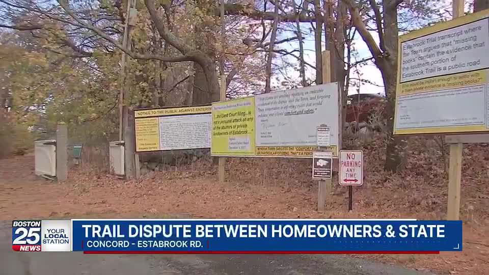Concord homeowners fighting to assert ownership over trail land Concord homeowners fighting to assert ownership over trail land