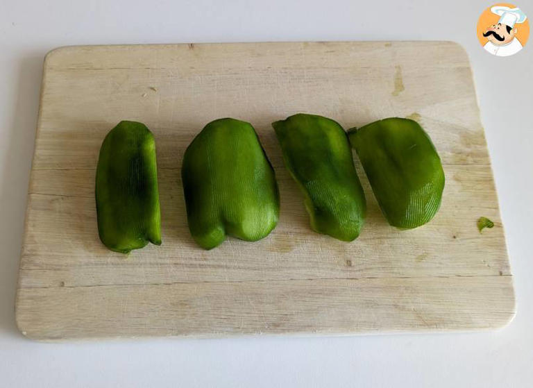 How to peel raw bell peppers?