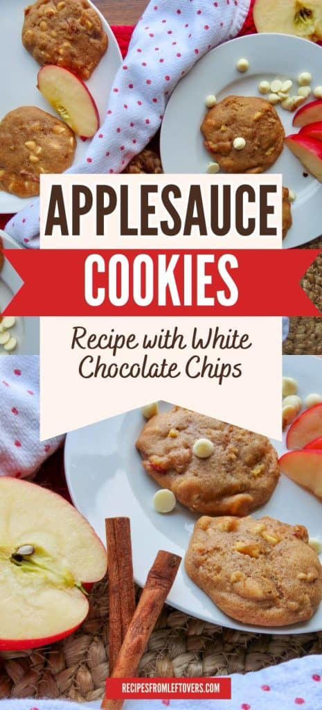 Easy Applesauce Cookies Recipe with White Chocolate Chips