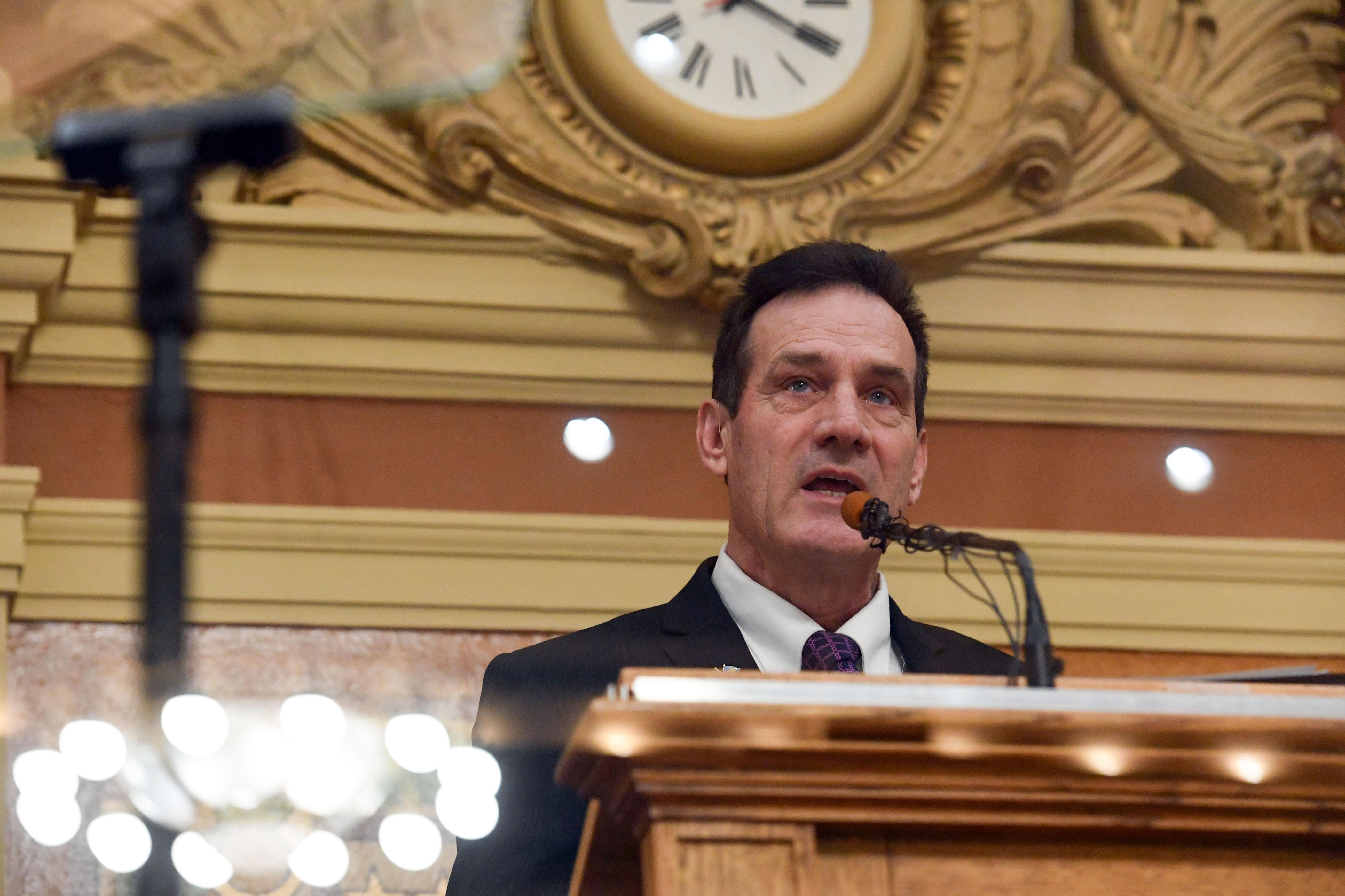 Larry Rhoden gave his first address to the South Dakota Legislature as ...