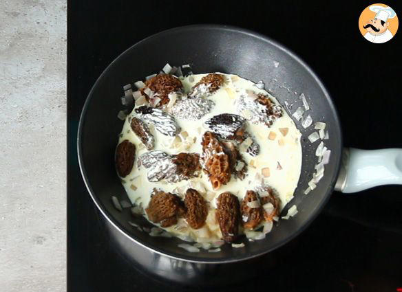 Molejas de vitela com morels