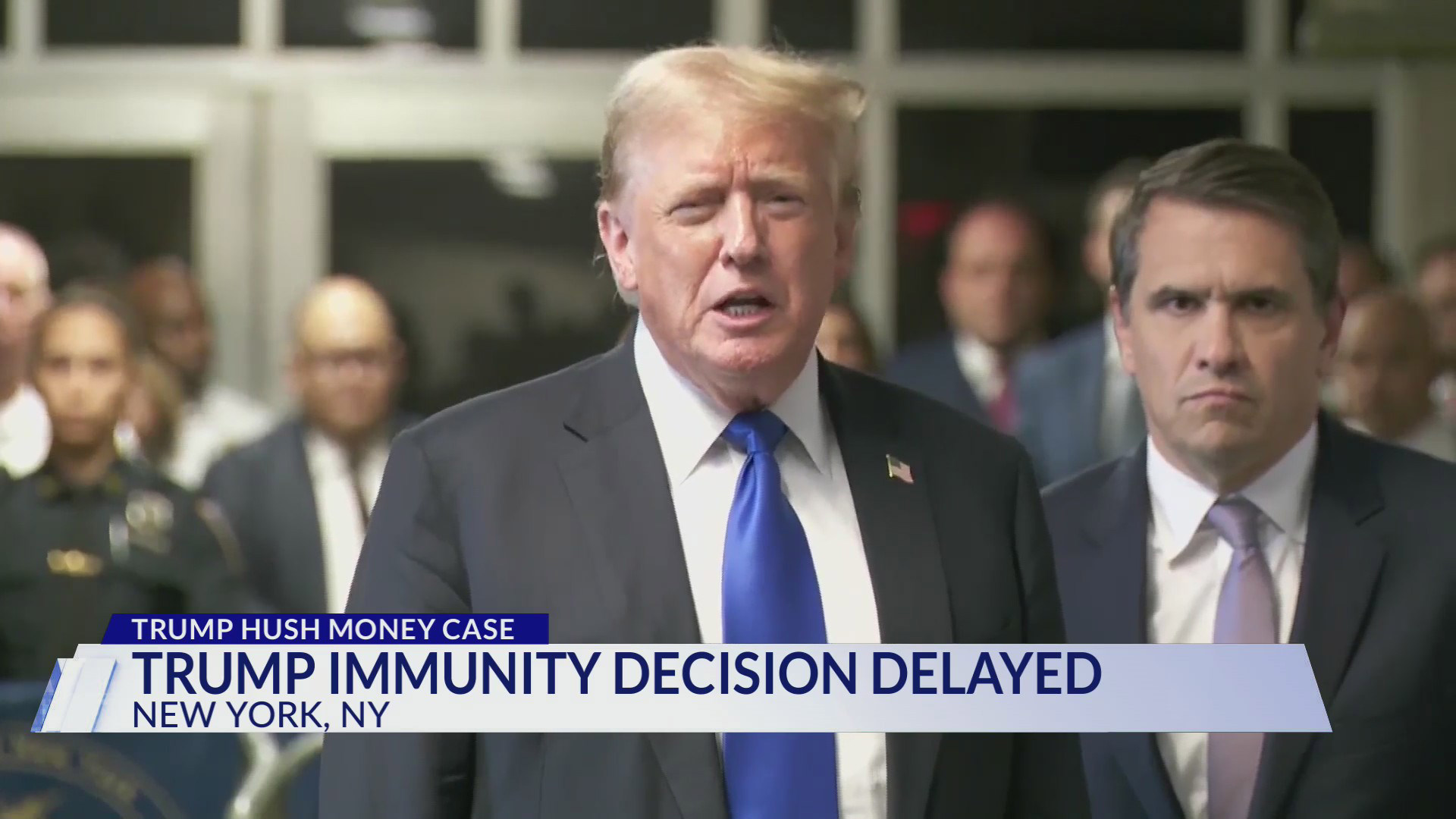 Judge delays Trump immunity decision in hush money case Judge delays Trump immunity decision in hush money case