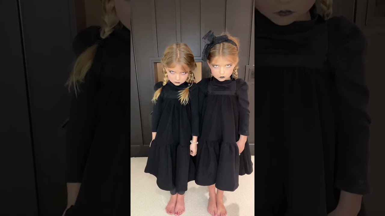 Watch adorably creepy twins nail the viral Wednesday dance routine