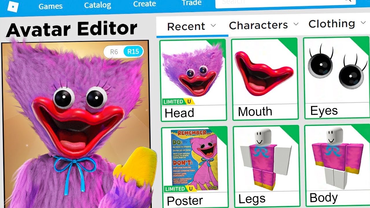 How Kissy Missy was recreated as a Roblox character