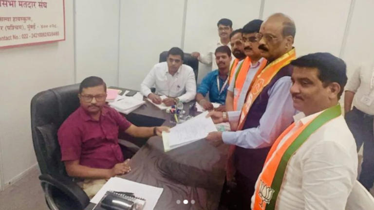Maharashtra Assembly Elections 2024: Shiv Sena's Sada Sarvankar Files ... Maharashtra Assembly Elections 2024: Shiv Sena's Sada Sarvankar Files ...