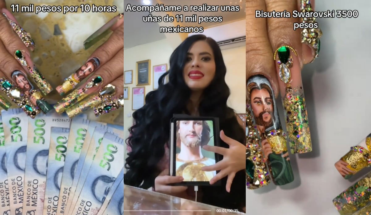 Mujer se vuelve viral por ponerse uñas acrílicas de 11 mil pesos en ... Mujer se vuelve viral por ponerse uñas acrílicas de 11 mil pesos en ...