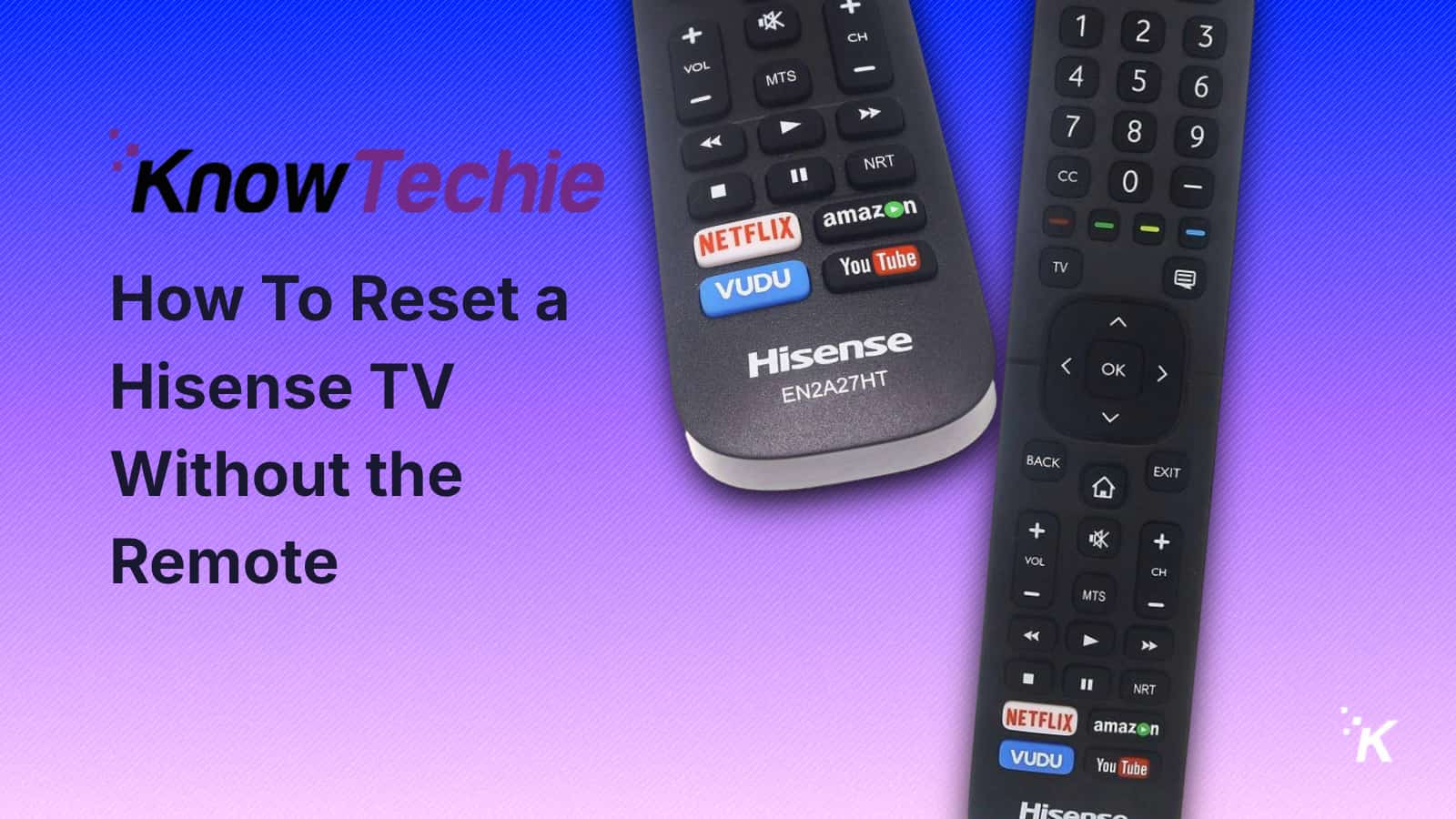 How to reset a Hisense TV without a remote