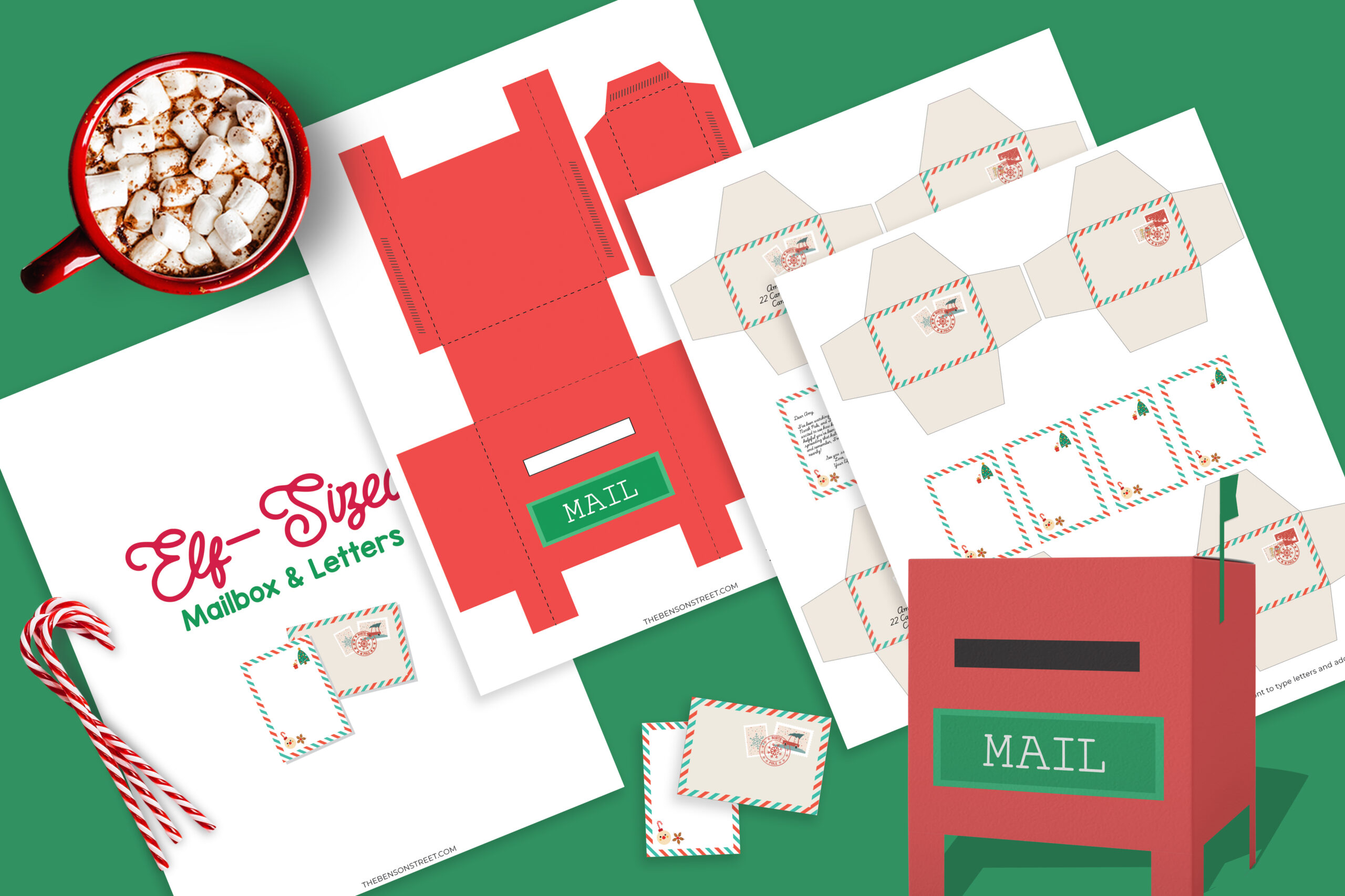 Free Elf on the Shelf Mailbox and Letters Printable