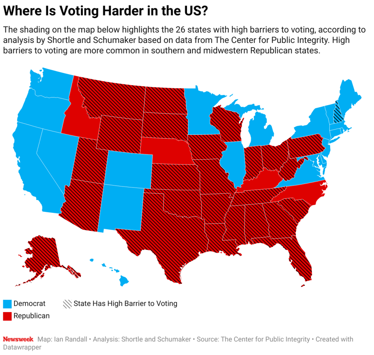 Map Shows States With Voter ID Laws as Trump Makes Demand of California