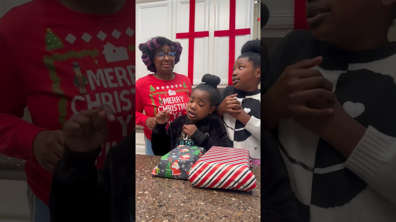 Dad says no to opening Christmas presents early