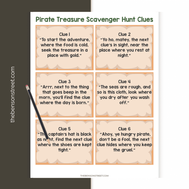 Elf on the Shelf Scavenger Hunt Printable & Pirate Props