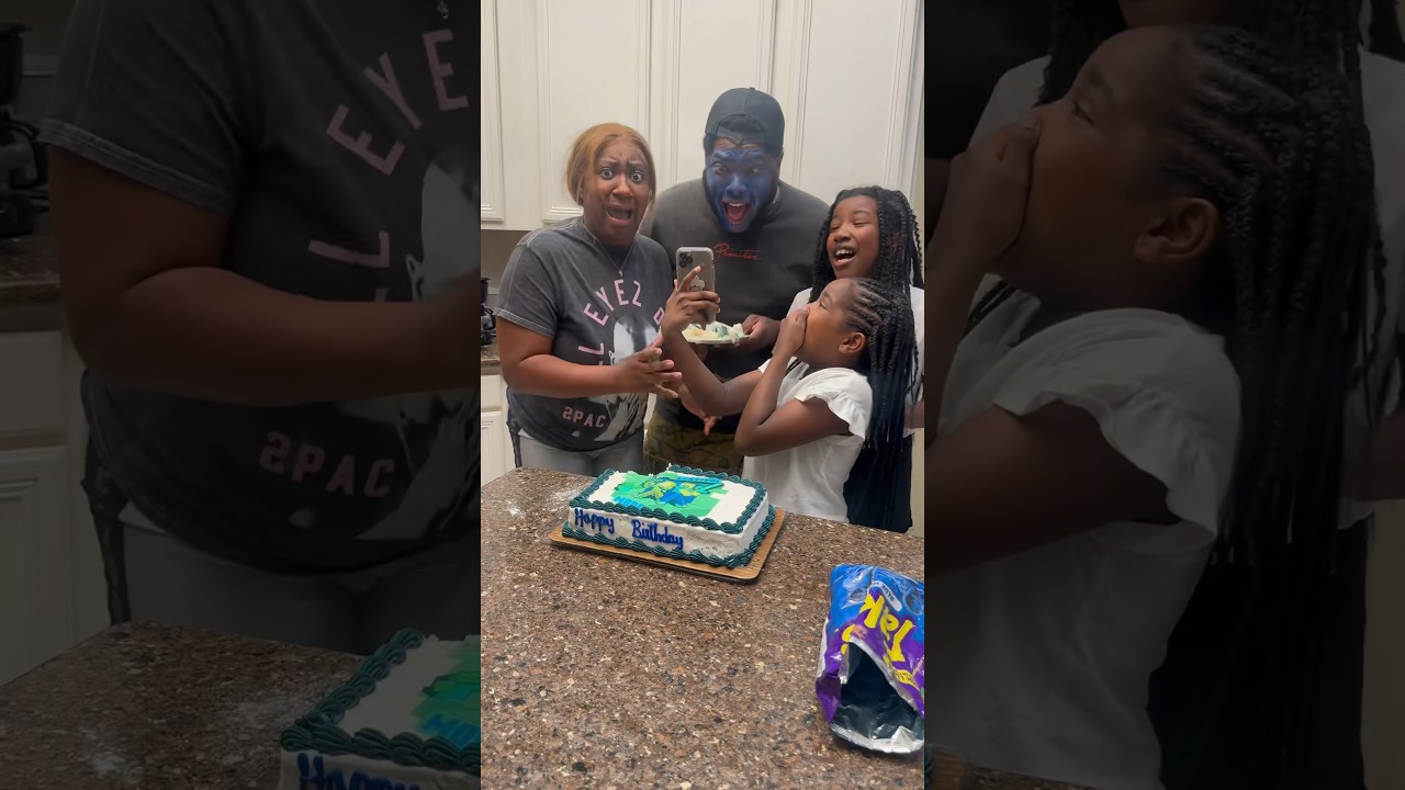 Dad Turns Blue from Taki Cake, You Have to See It