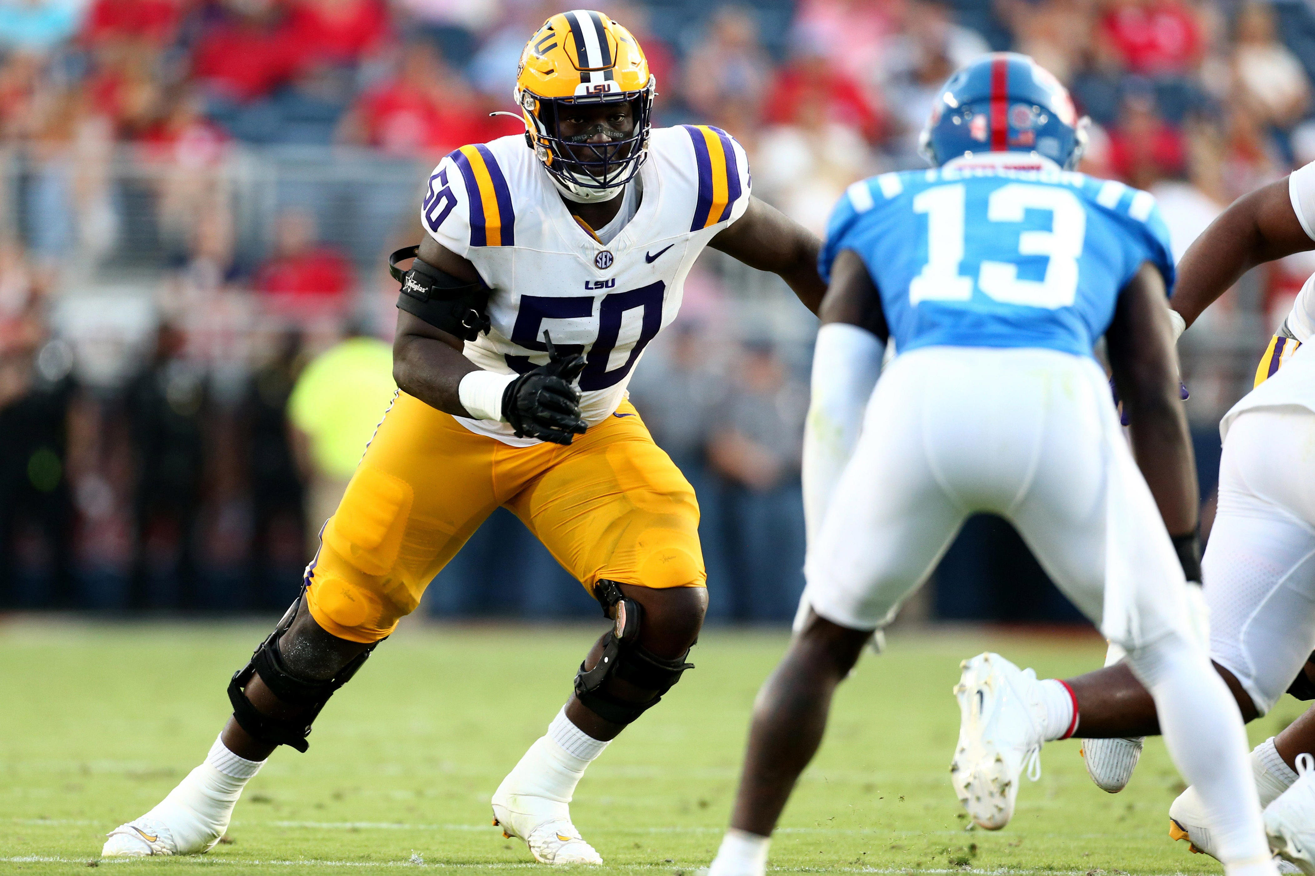 LSU football standout RT Emery Jones Jr. declares for 2025 NFL Draft