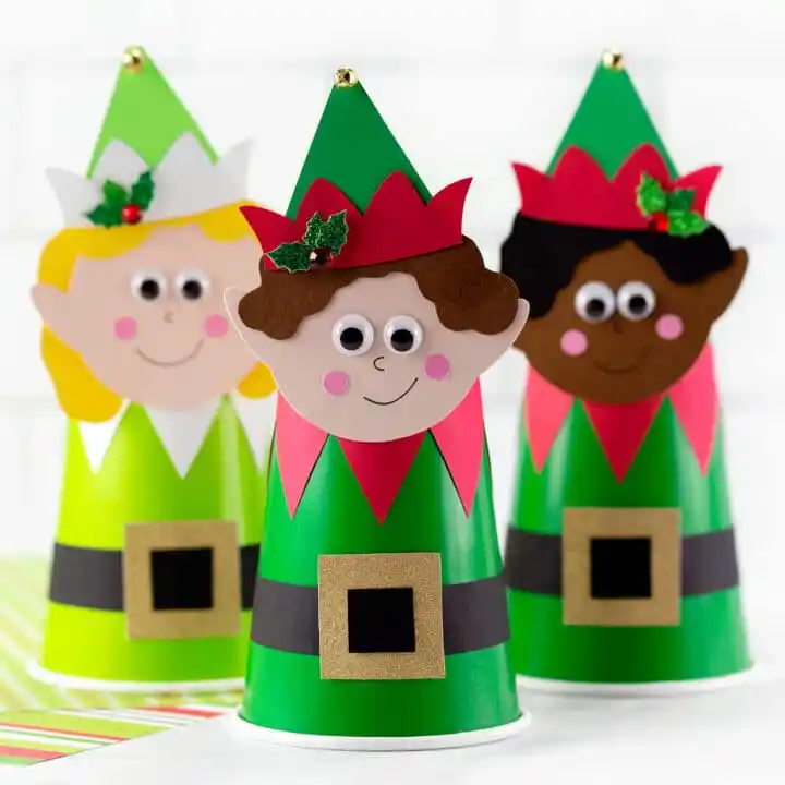 Easy to Make Cute Christmas Elf Crafts for Kids