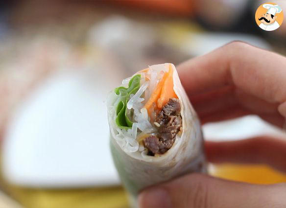 Spring rolls - marinated beef