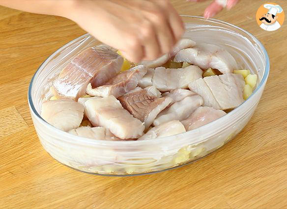 Peixe gratinado fácil