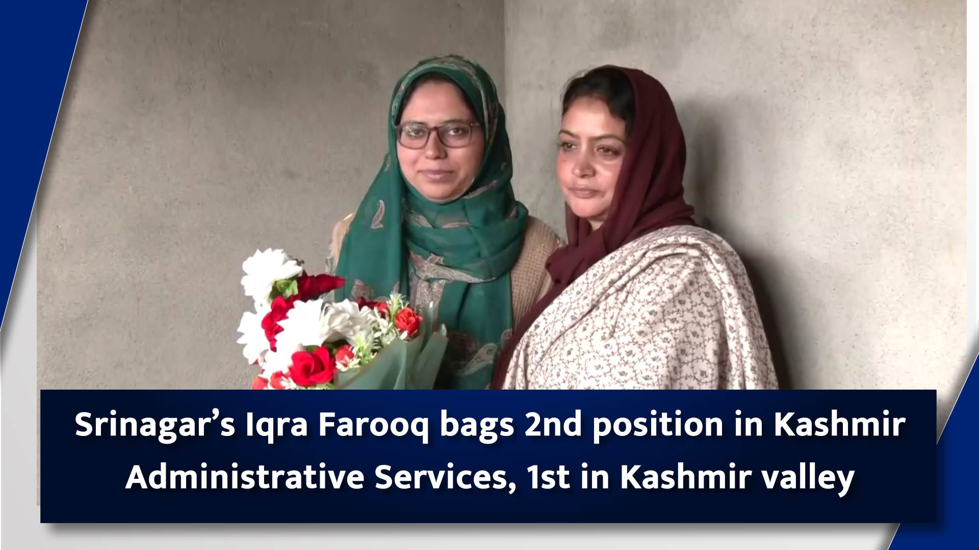 Srinagar’s Iqra Farooq bags 2nd position in Kashmir Administrative ... Srinagar’s Iqra Farooq bags 2nd position in Kashmir Administrative ...