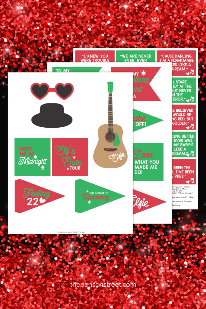 Elf on the Shelf Taylor Swift Eras Tour Props: Free Printable Fun for ...
