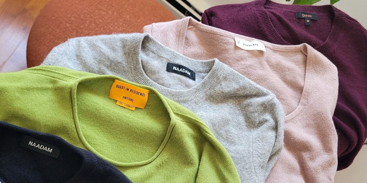 I'm a style editor and these are the best cashmere sweaters I've ever ...