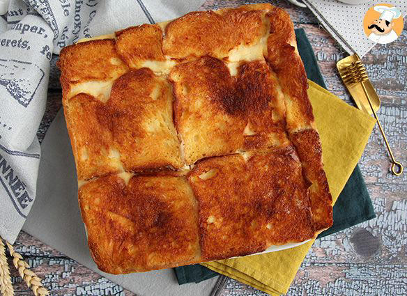 Sandwich cheesecake et brioche perdue