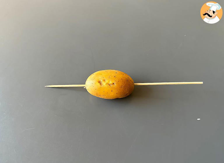 Baked spiral potatoes