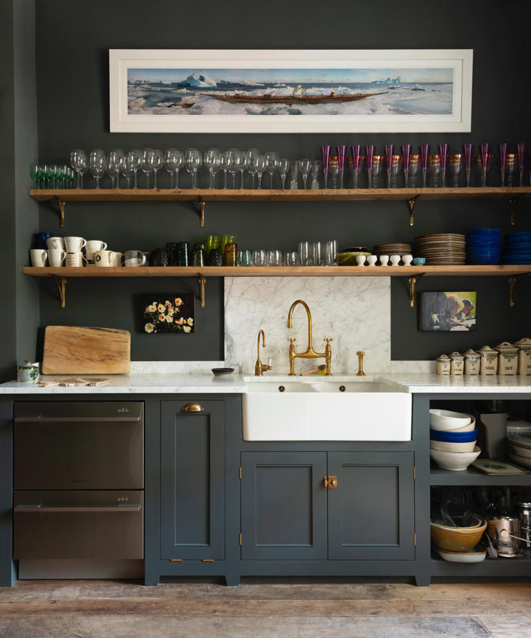Are dark blue kitchens still on trend? Designers discuss the enduring ...