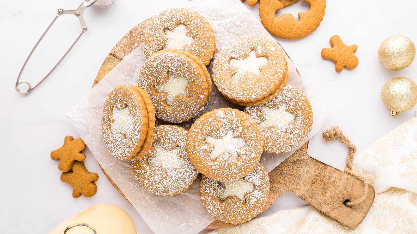 Festive gingerbread sweets for a cozy holiday spread