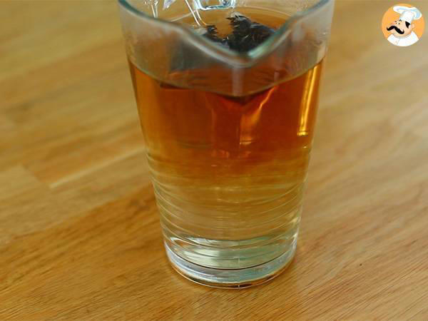 Homemade peach iced tea