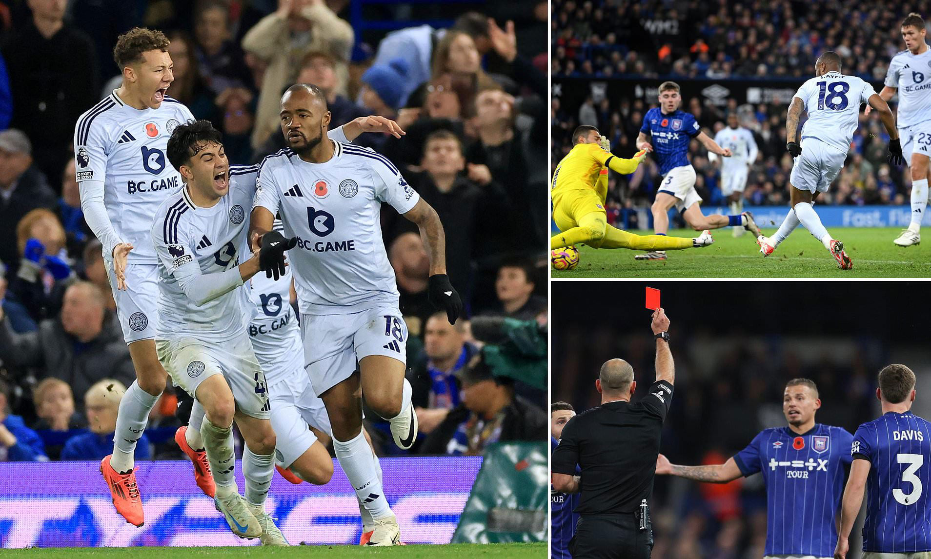 Ipswich 1-1 Leicester: Jordan Ayew nets stoppage-time equaliser to deny ... Ipswich 1-1 Leicester: Jordan Ayew nets stoppage-time equaliser to deny ...
