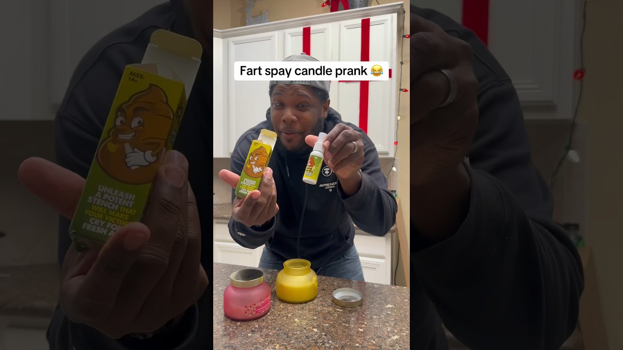 Fart spray candle prank goes hilariously right
