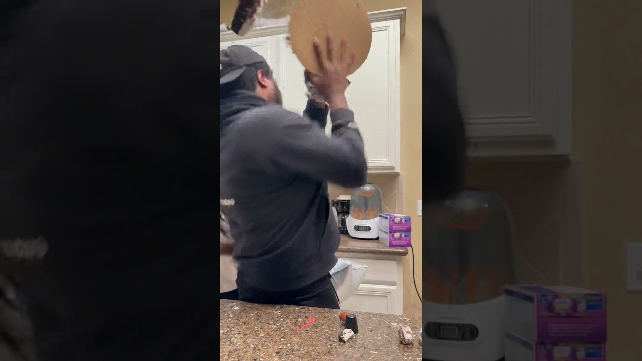 Dad Destroys Cake After Losing in Epic Fail
