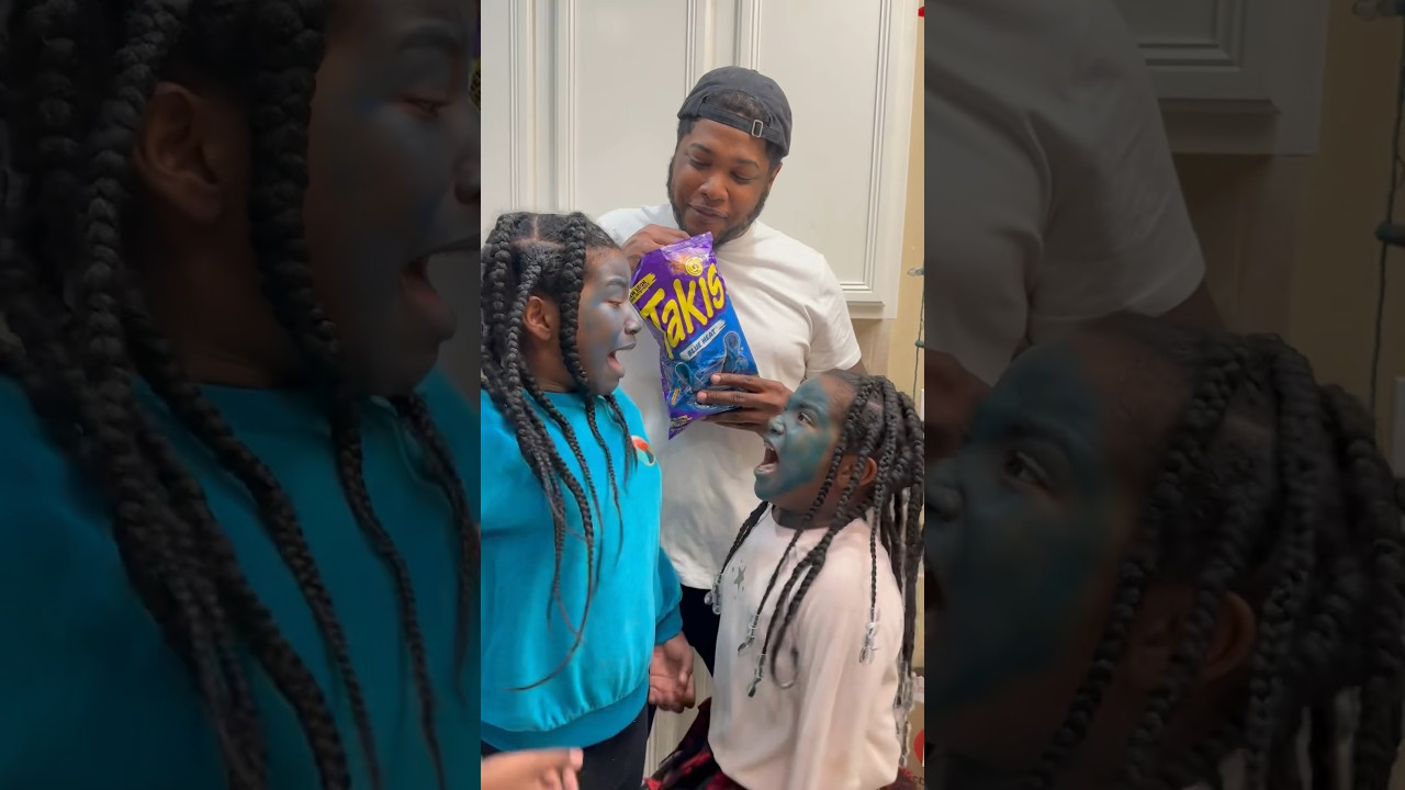 Girls Turn Blue Eating Takis
