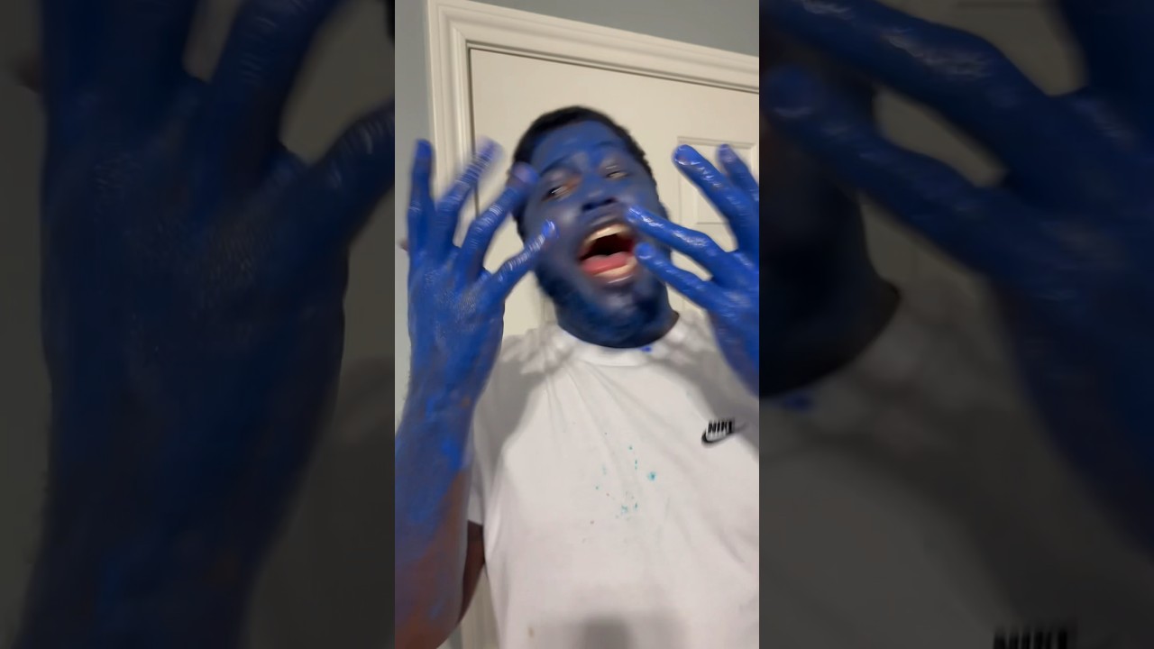 Takis Turn Dad Blue in Hilarious Transformation