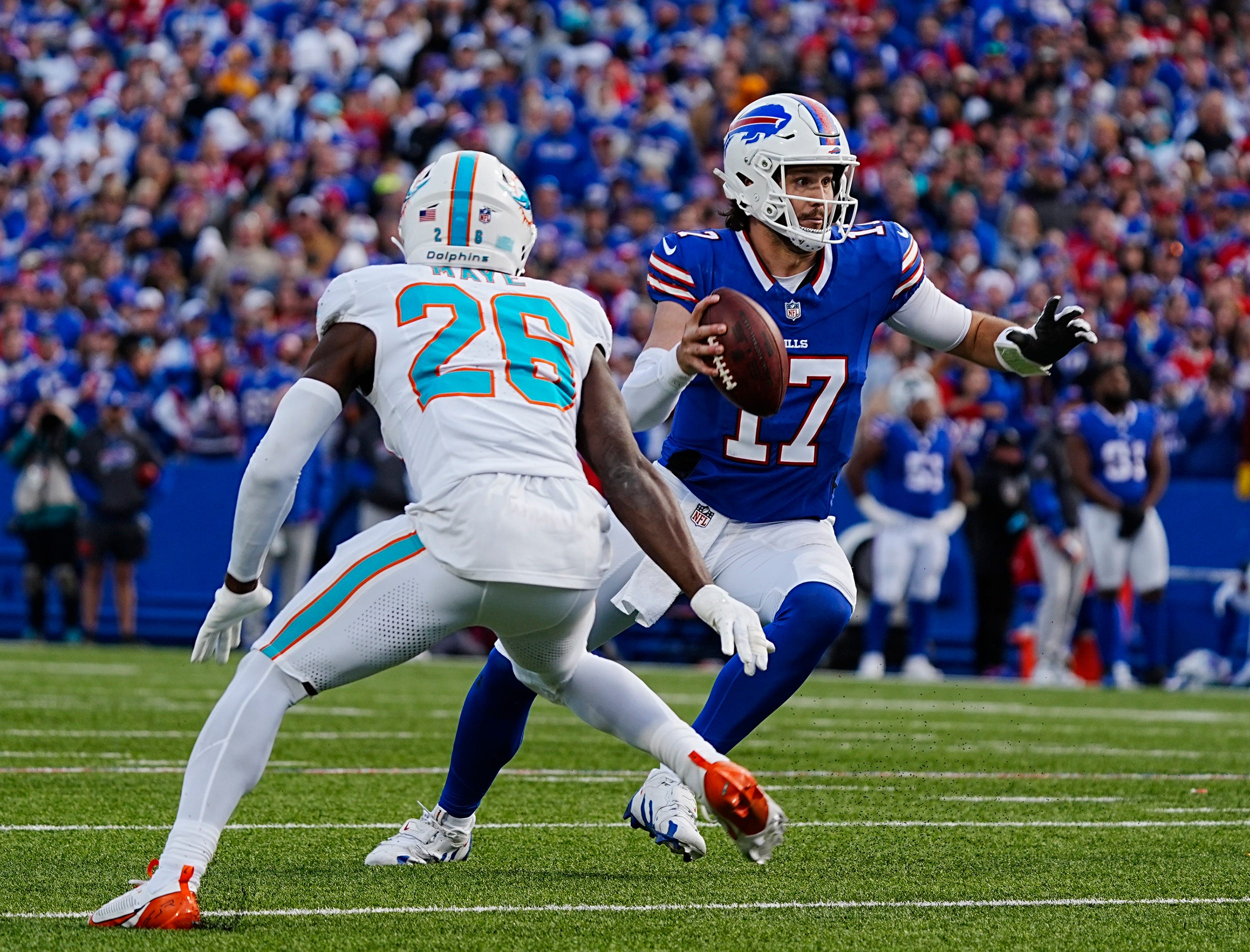 How to plaster: The difficulty of defending a scrambling Josh Allen