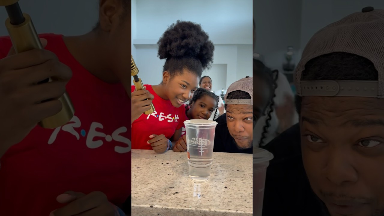 Family Water Cup Challenge: Who Will Win?