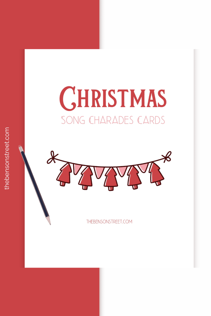 Free Christmas Song Charades Printable Cards: Holiday Game