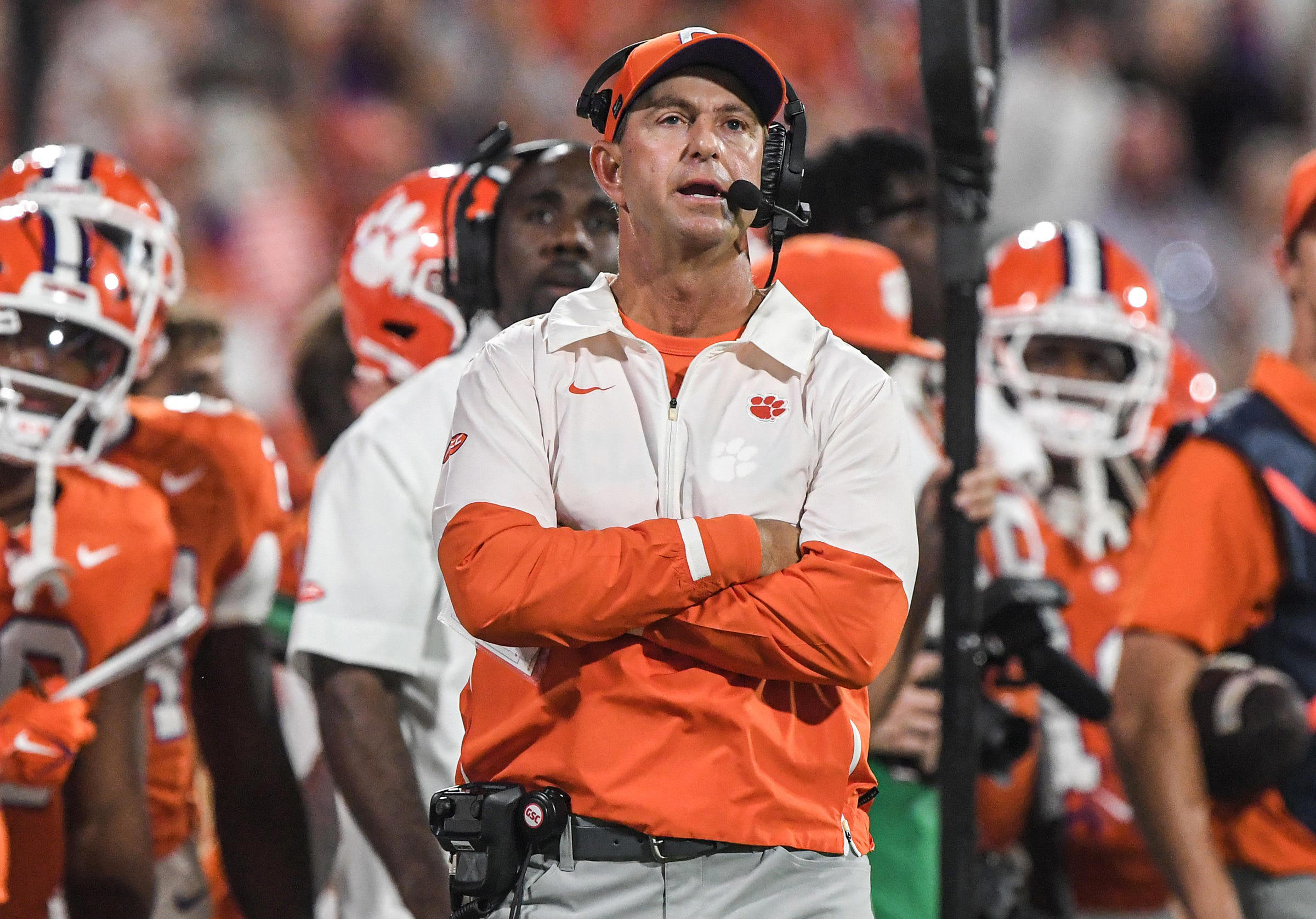 Dabo Swinney on Clemson fans throwing trash on the field during ... Dabo Swinney on Clemson fans throwing trash on the field during ...