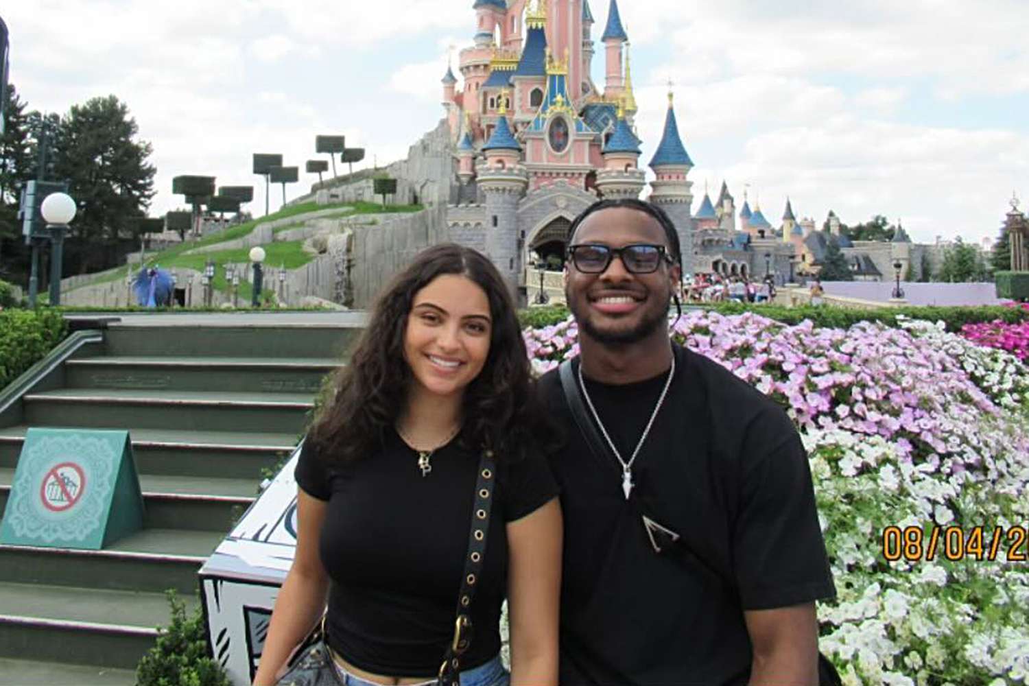 Bronny James Kisses Girlfriend Parker Whitfield's Cheek as They ...