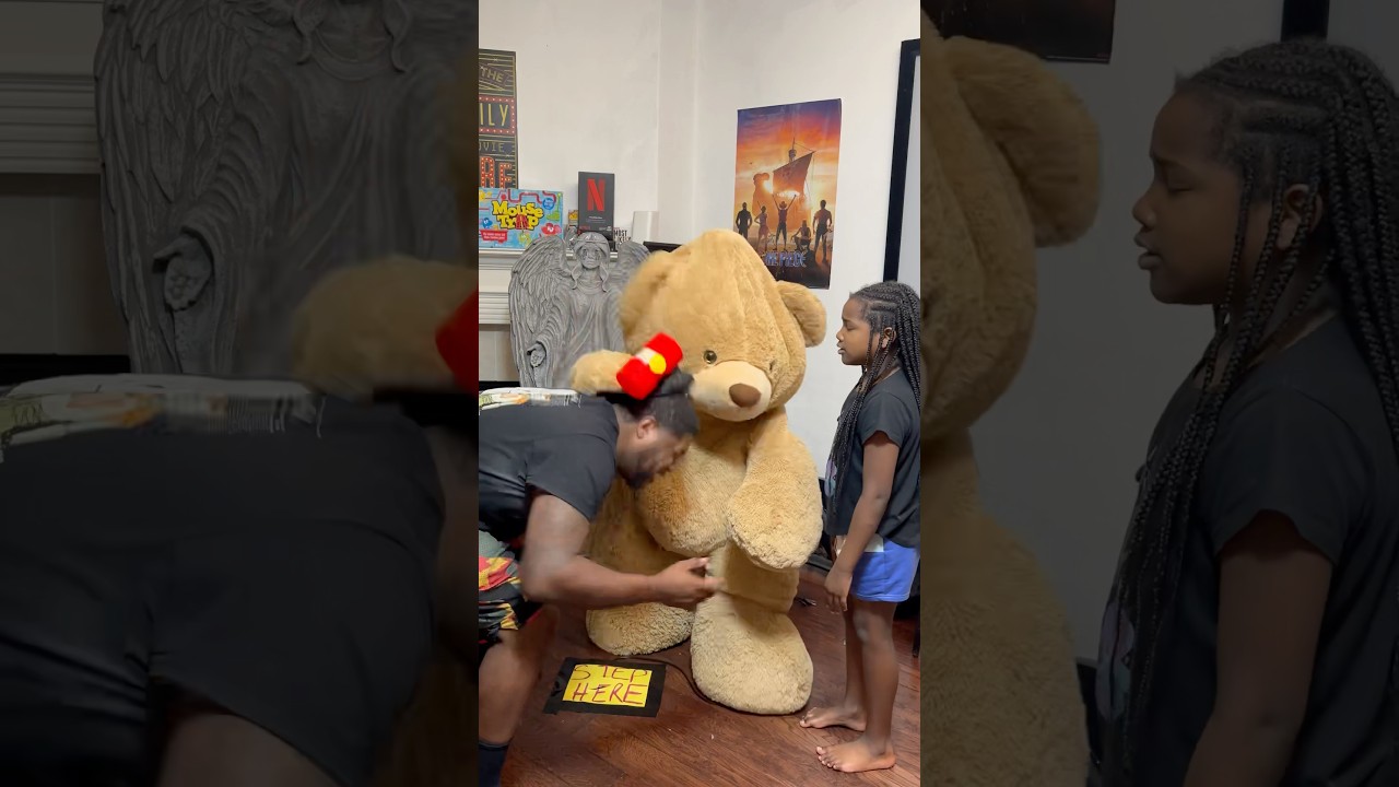 Dad and Daughter Find Creepy Bear in House