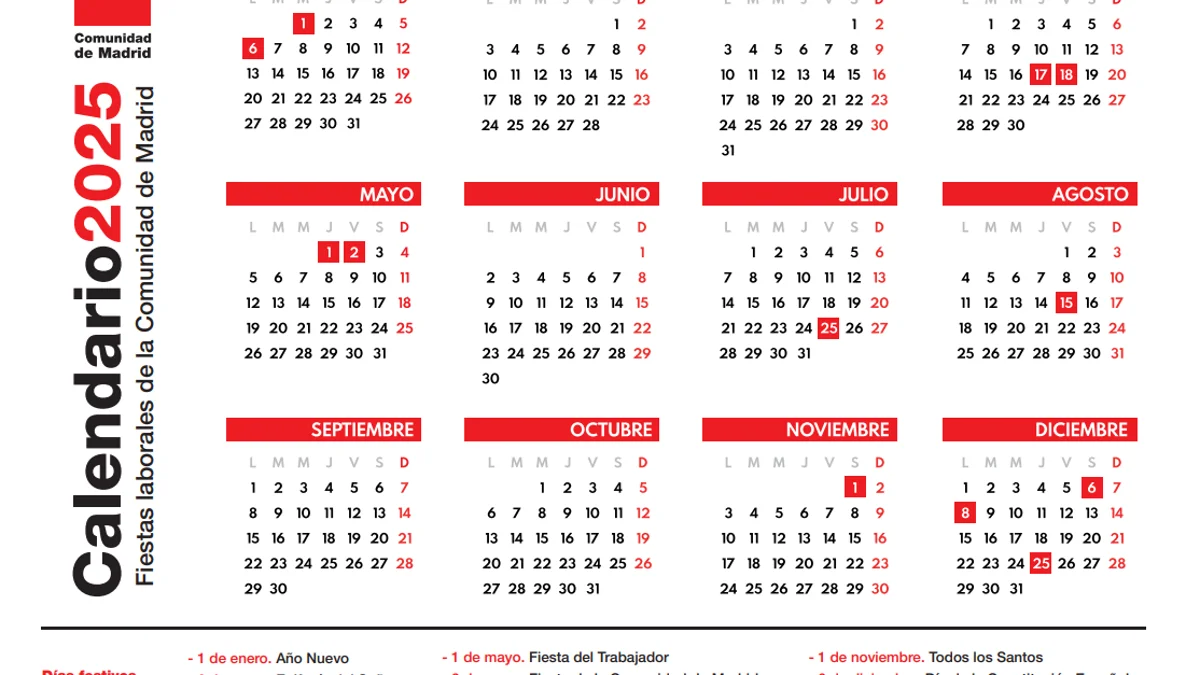 El puente de mayo y la fiesta sorpresa del calendario laboral de Madrid