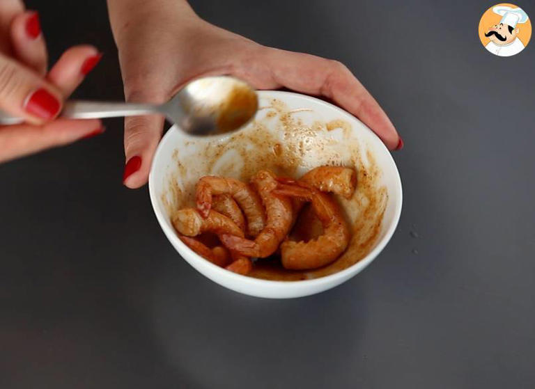 Prawn and mango verrines