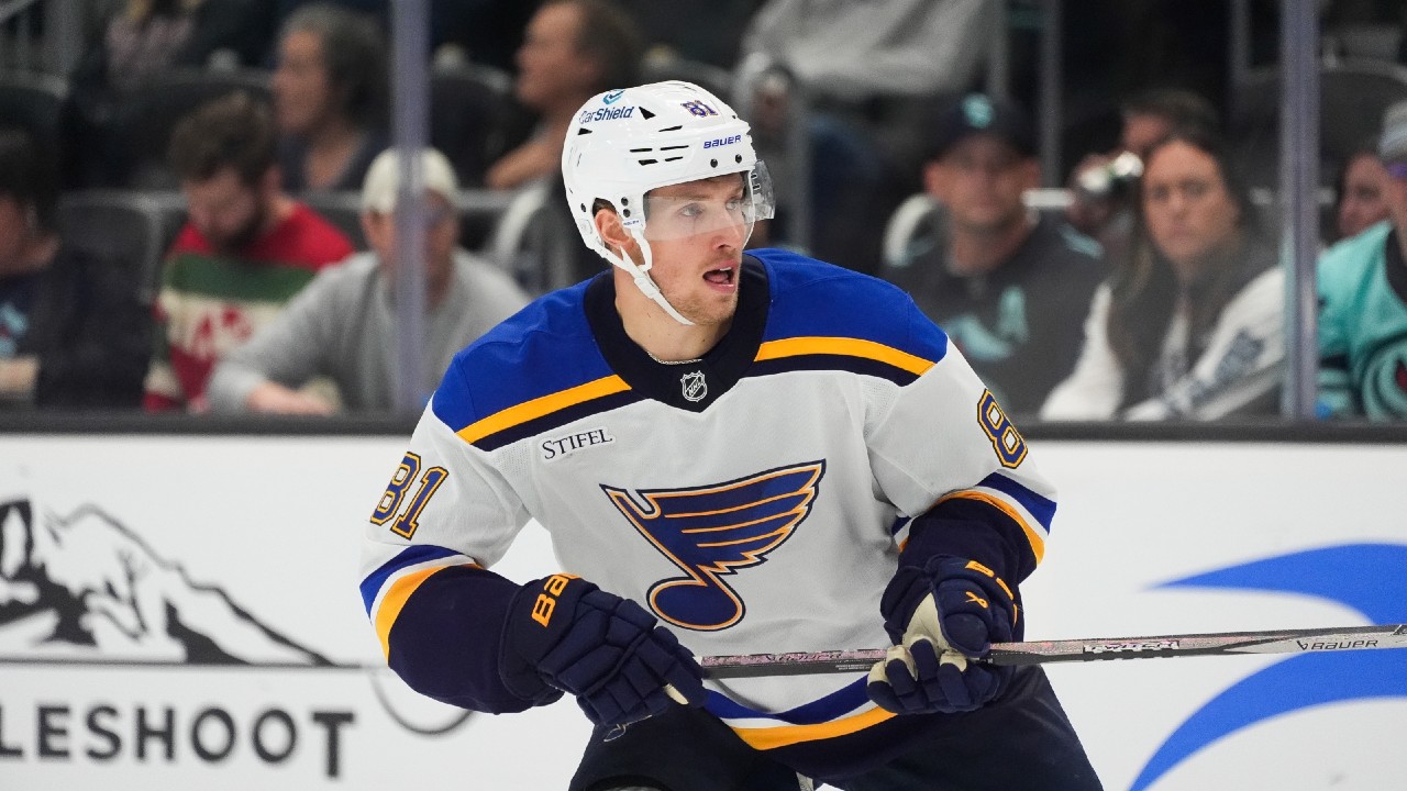 Blues’ Dylan Holloway to return from injury against Oilers